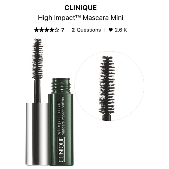 Clinique | Makeup | Pick 85 Clinique High Impact Mini Mascara In 0 ...